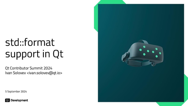 QtCS2024 std::format - Qt Wiki