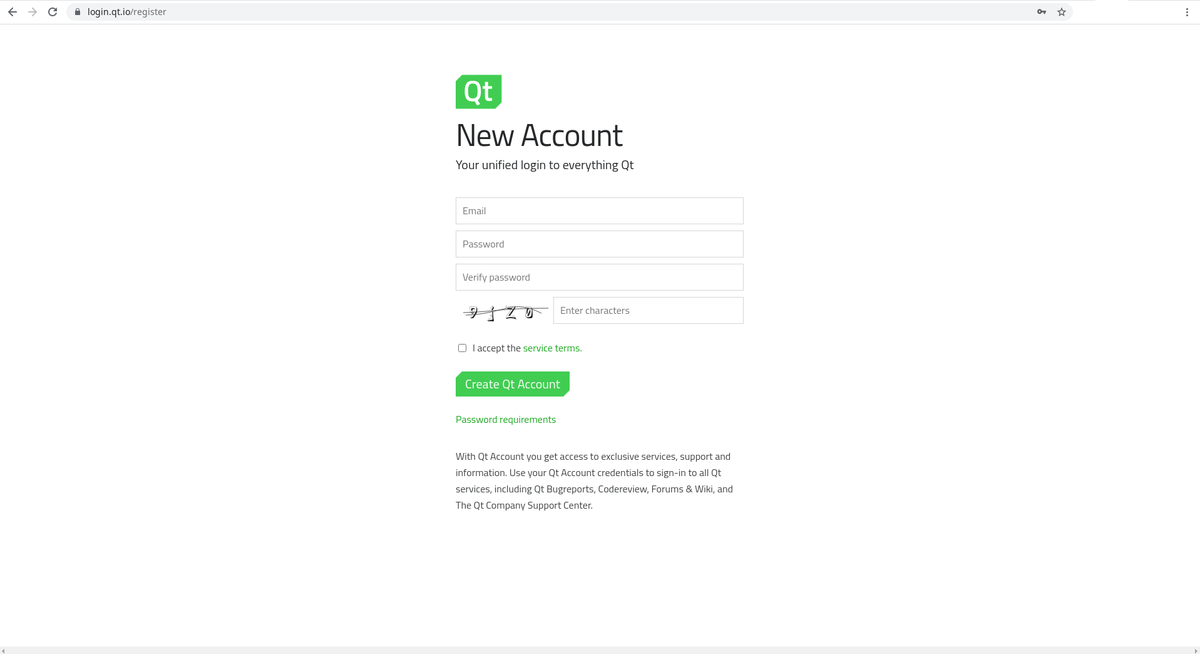 How to Create Qt Account - Qt Wiki